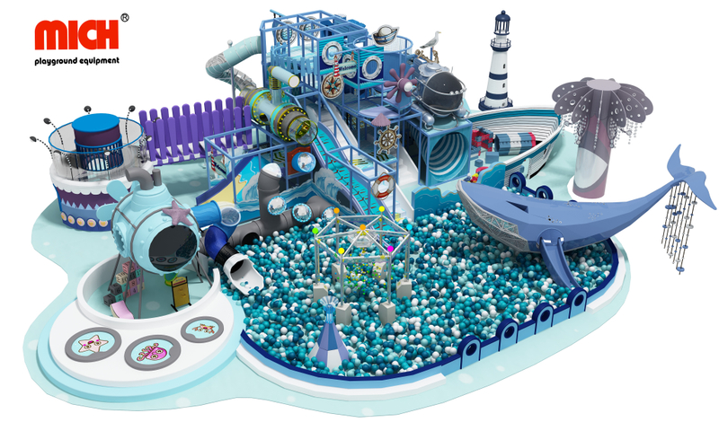 600sqm Ocean Themed Soft Indoor Playground for Children with Ball Pit