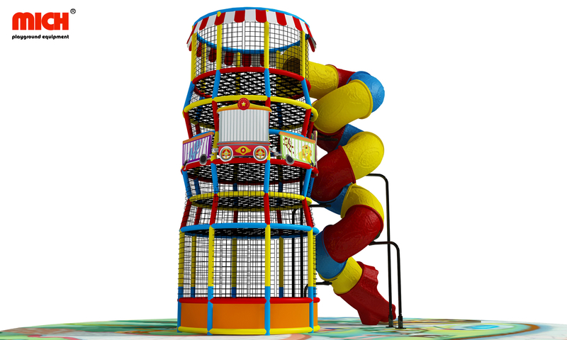 Spider Mountain Climbing Tower with Spiral Slides - Buy Spider Tower ...